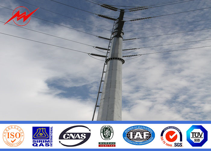 línea de transmisión de acero del circuito del doble de poste de poder ...
